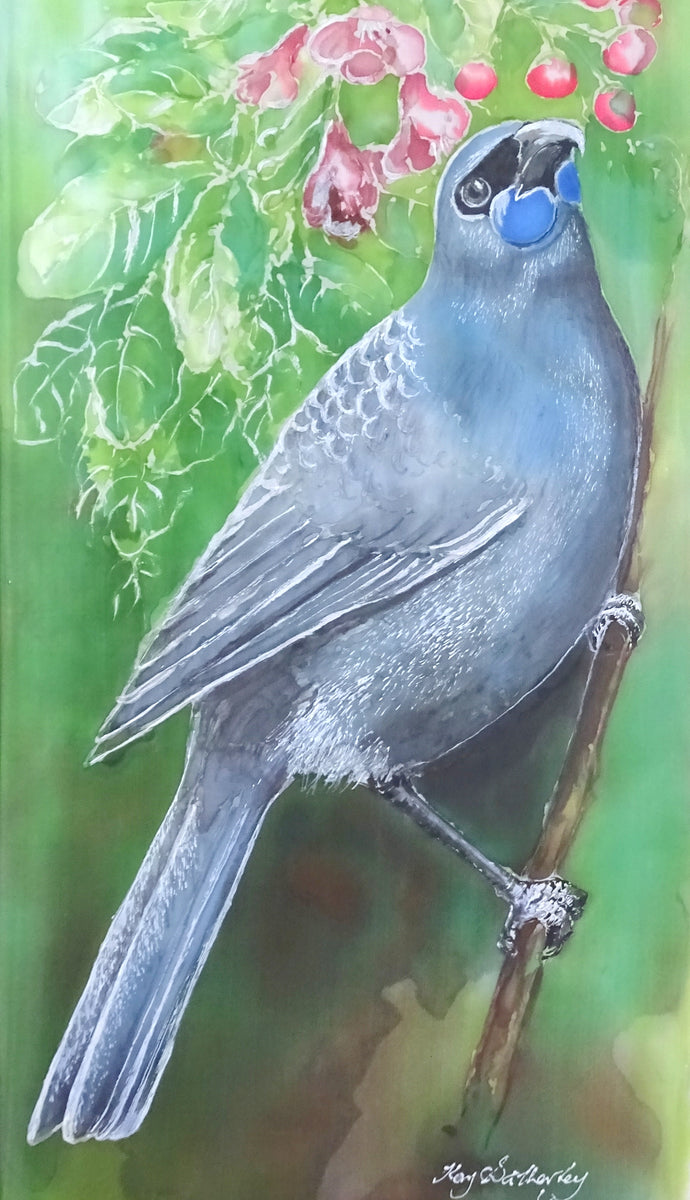 New Zealand Kokako on Puriri Tree - Outdoor Mini Garden Art Panel – Kay ...